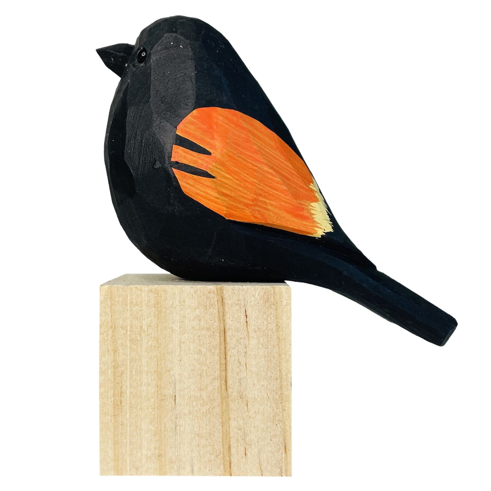 Pompotops Home Decorations, Bird Figurines Hand Carved Painted Wooden ...