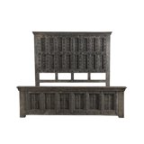 Taran Designs Baker Solid Wood King Panel Bed in Gray - Walmart.com
