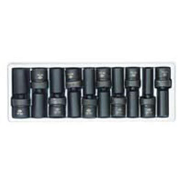 Sunex Tools SU2658 10 Pieces 1/2 Drive MM Deep Swivel Socket Set 10 ...