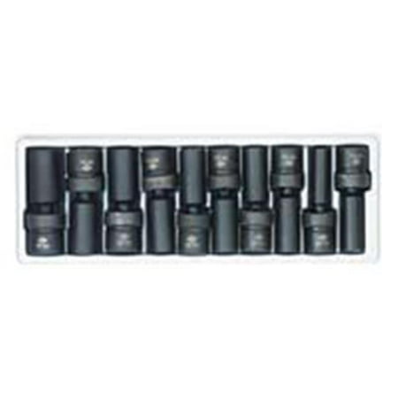 Sunex Tools SU2658 10 Pieces 1/2 Drive MM Deep Swivel Socket Set 10 ...