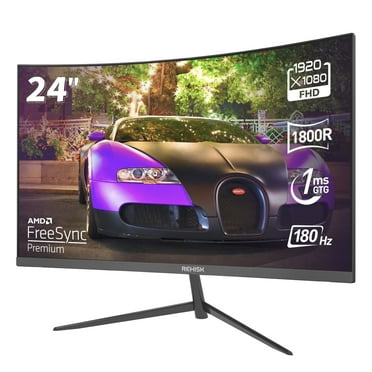 CRUA 27" 165Hz/180Hz Curved Gaming Monitor - FHD 1080P,FreeSync,1800R ...