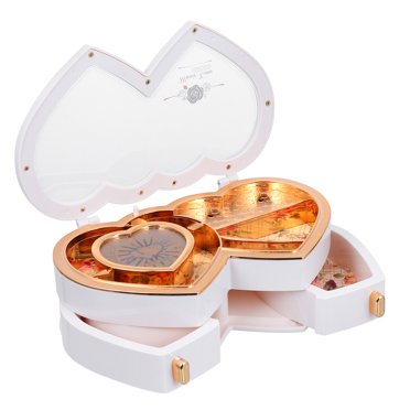 Gorgeous 36 Note Spring Roses Inlay Musical Jewelry Box with Lock and ...