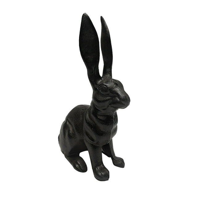Metal Rabbit Door Stop Stopper Cast Iron Outdoor Patio Yard Art Garden ...