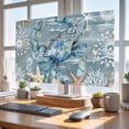 Blue Crab Coastal TV Dust Cover,Stretchable TV Screen Desktop Computer ...