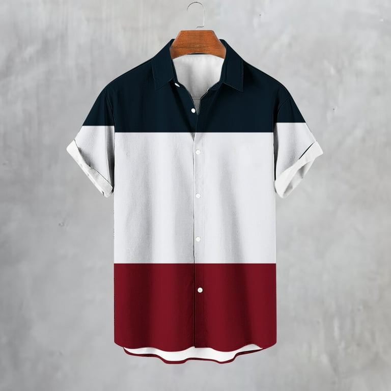 Color block shirt mens store