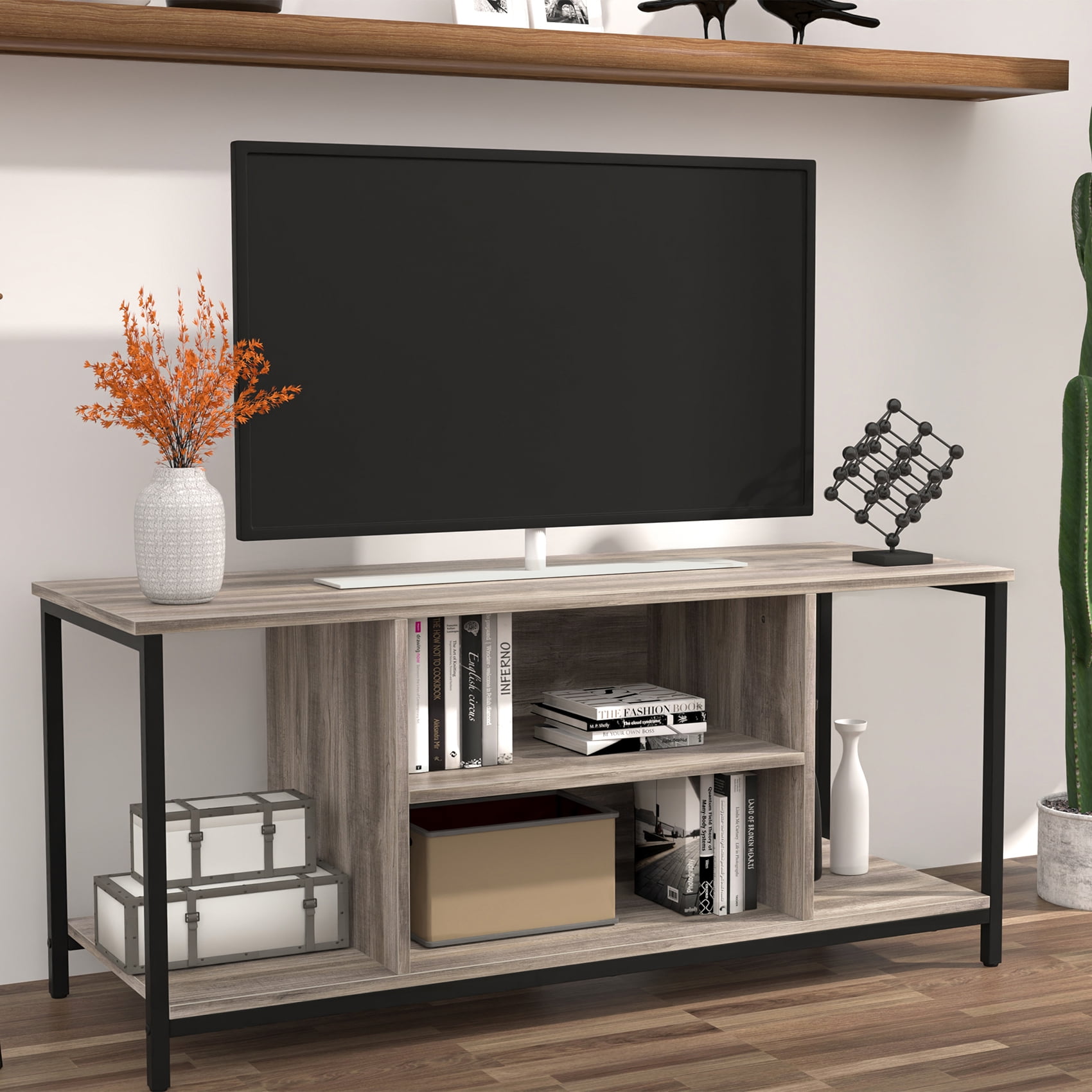 Buy JVSISM 45 inch TV Stand With Storage, Modern Entertainment Center ...