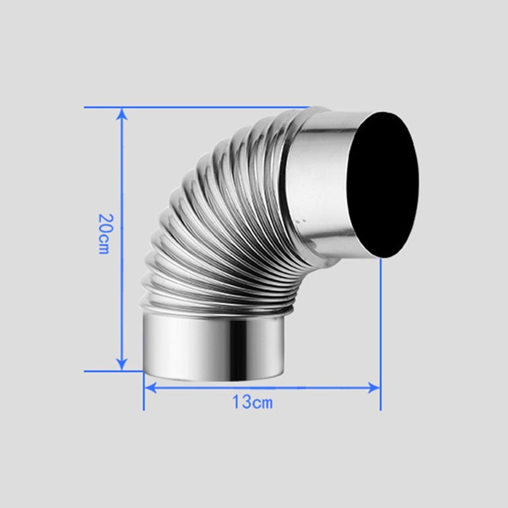 Buy Stainless Steel 90 Degree Elbow Chimney Liner Bend Multi Flue Stove ...