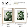 8x10 Floating Frames Set of 2, Double Plexiglass Picture Frame, Made of ...