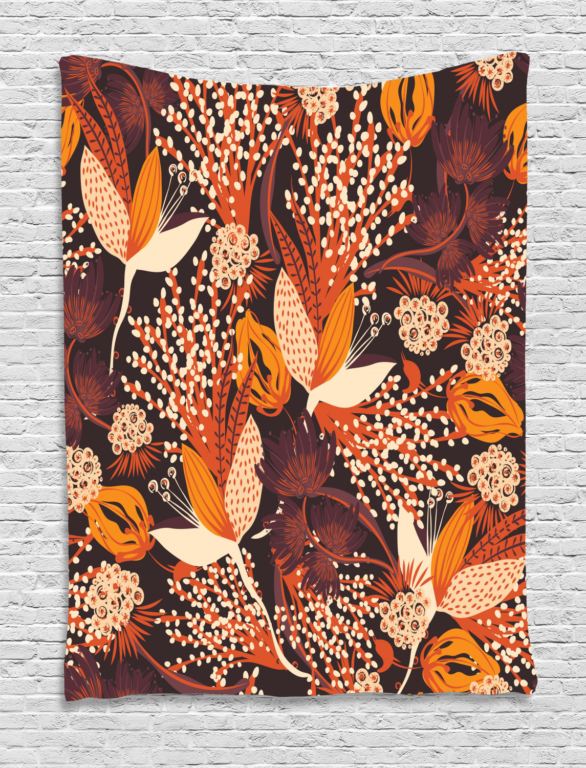 Autumn Tapestry, Fall Season Bouquet Leaves Artistic Rust Toned Herbs ...