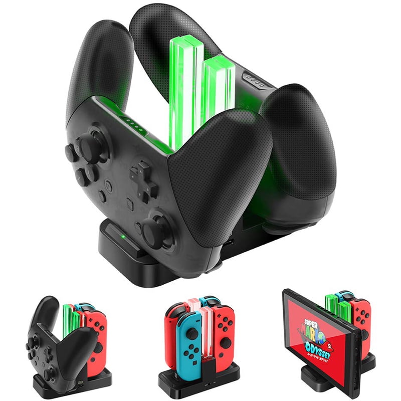 Nintendo Switch Joy-Con and Pro Controller Charging Dock 6 in 1 Joy-Con ...