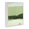 Stupell Industries Bloom Serene Layered Landscape White Framed Giclee ...