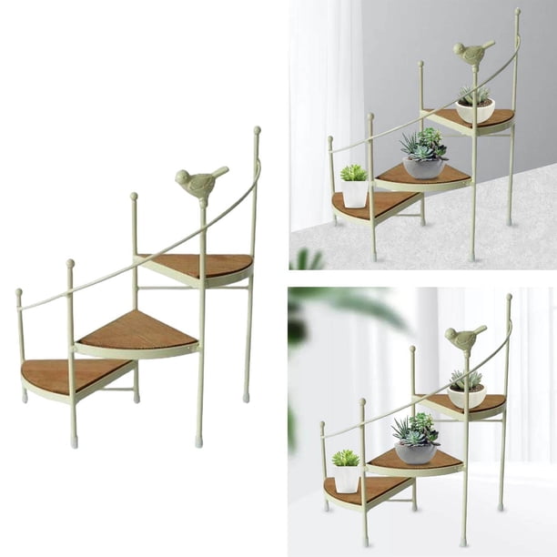 serony 3 Tier Stair Style Metal Plant Stand for Indoor Living Room ...