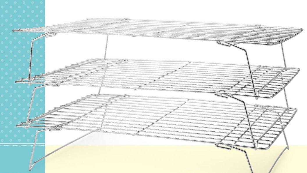 CHARMED 3 Tier Cooling Rack Nonstick Coating Bakeware Bake Cookie ...