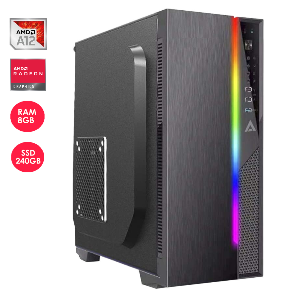 CPU PC armada AMD A12 AMD 8GB de RAM SSD 240GB Radeon R7 | Walmart en línea