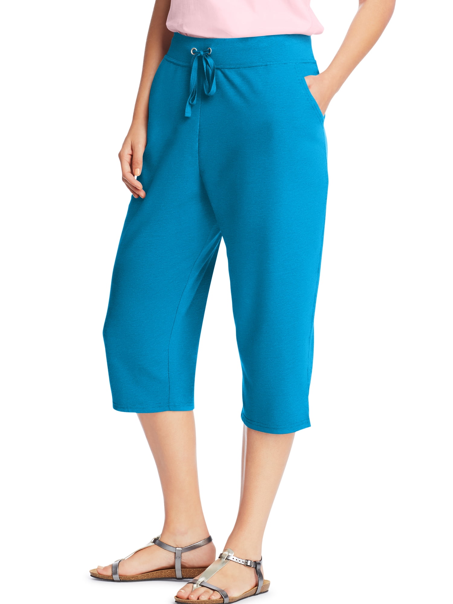 Just My Size Women's Plus Size French Terry Pocket Capri - Walmart.com