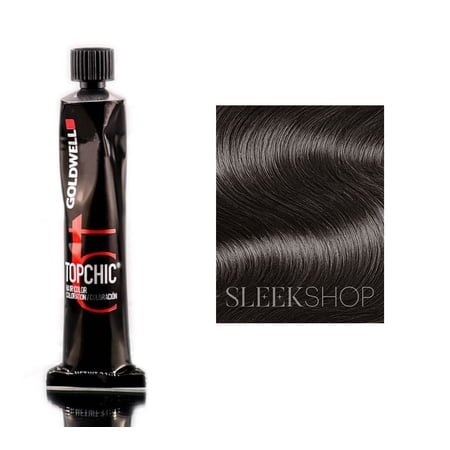 3NN - Dark Brown Extra , Goldwell Topchic Professional Hair Color (2.1 ...