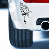 Make a Statement with Rosary Gesture Car Decals - Walmart.com