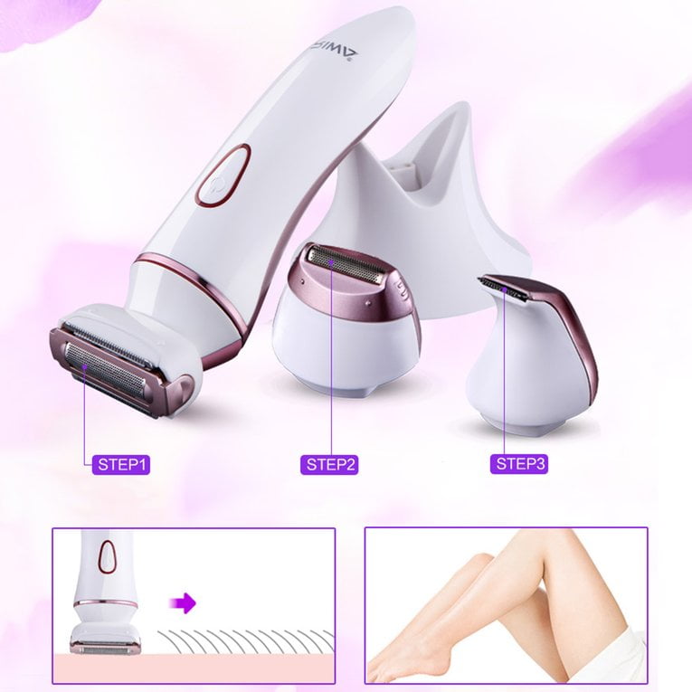 4 In 1 Electric Women Lady Shaver Razor Rechargeable Waterproof Hair ...