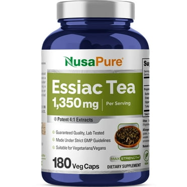 Essiac Herbal Vegicaps Dietary Supplement Tablets, Detox & Immune ...