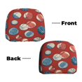 Car Headrest Cover 2 Pcs Soft Water Resistant Elastic Bottom Machine ...