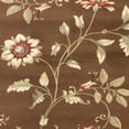 SAFAVIEH Lyndhurst Milo Floral Border Area Rug, Brown/Multi, 5'3" x 7'6 ...