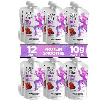 Fuel for Fire Protein SBF3 Smoothie Pouch - Mixed Berry Healthy Snack ...