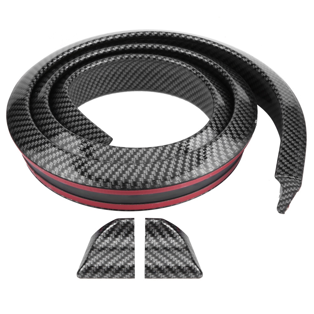 Rear Spoiler, Soft Rubber Carbon Fiber Style Rear Wing Lip Spoiler Long ...