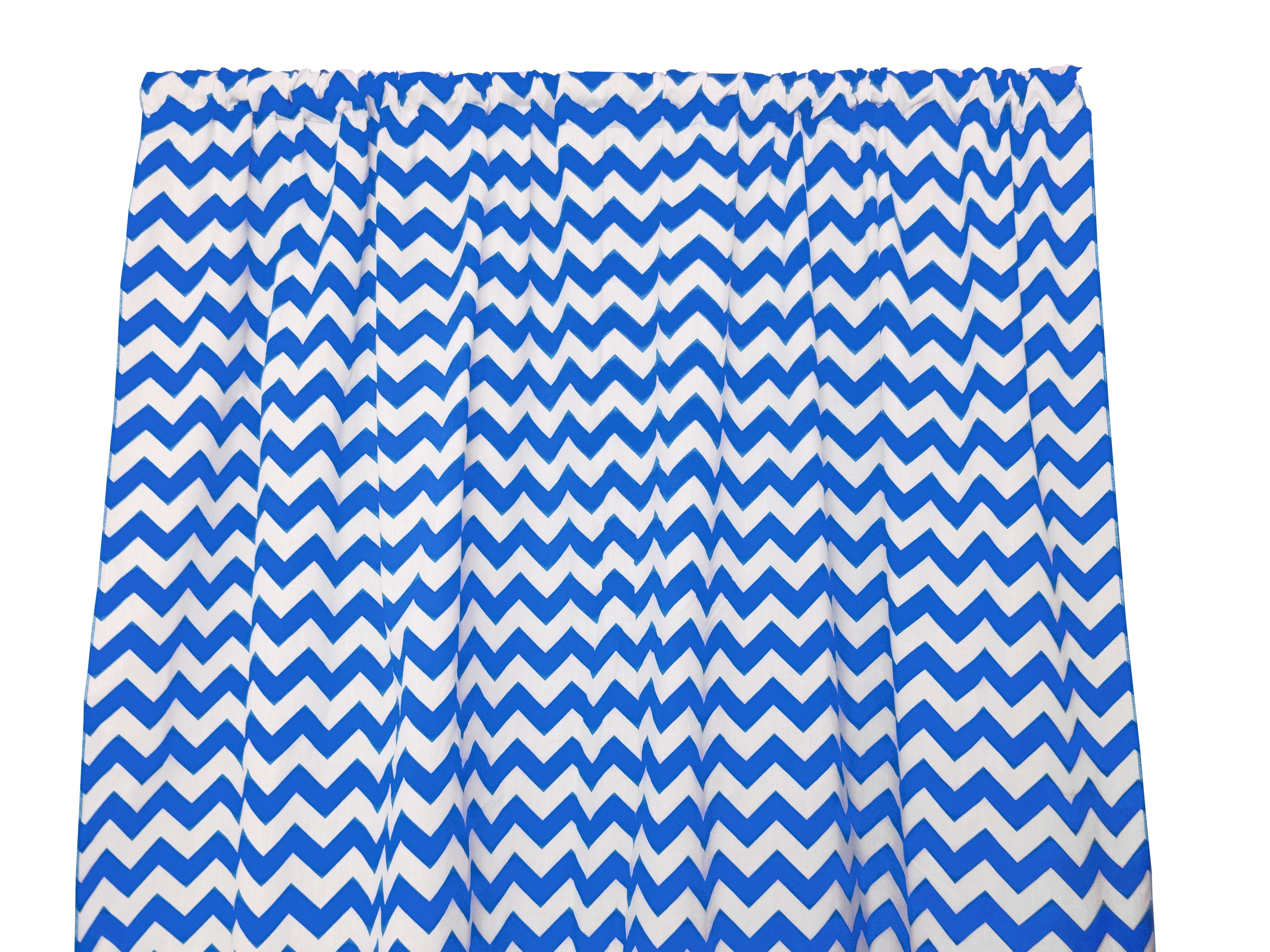 Royal Blue And Yellow Chevron