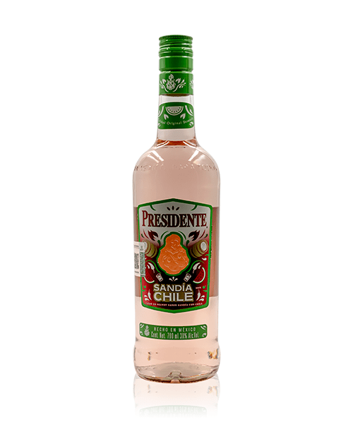 PACK DE 6 BRANDY PRESIDENTE SANDIA CON CHILE 700ML | Bodega Aurrera en ...
