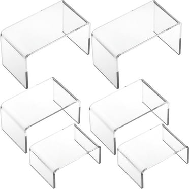 Set of 3 Clear Acrylic Large Display Risers (Pack of 6) - Walmart.com