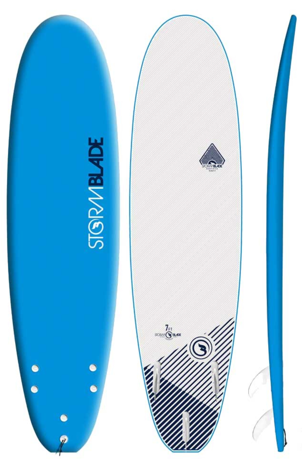Storm Blade Classic Surfboard Azure Blue 7ft0in - Walmart.com