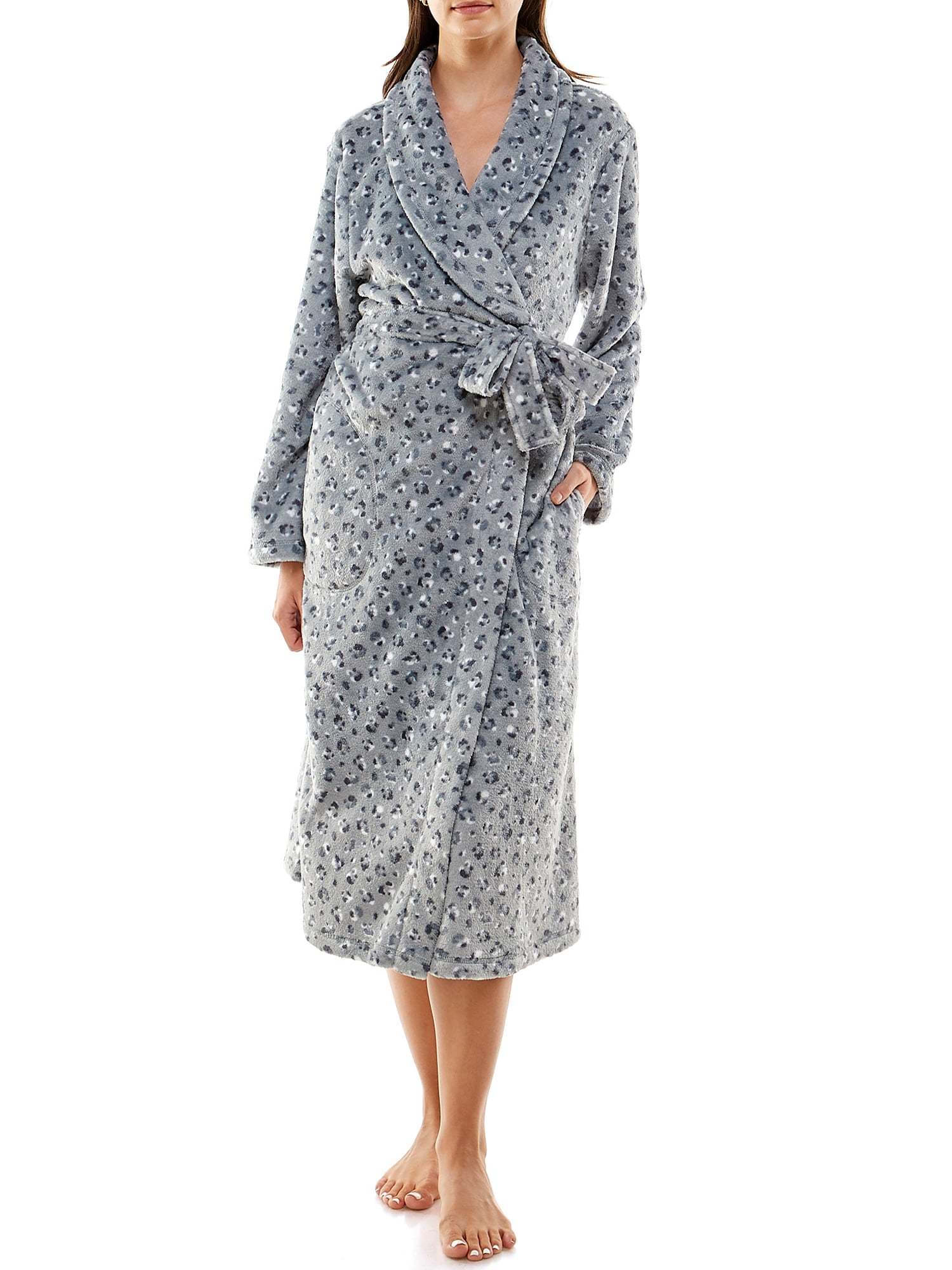 Jaclyn Women's Plush Shawl Robe - Walmart.com