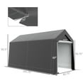 Outsunny Outdoor Backyard Shelter: 7' x 12' Portable Garage & Heavy ...