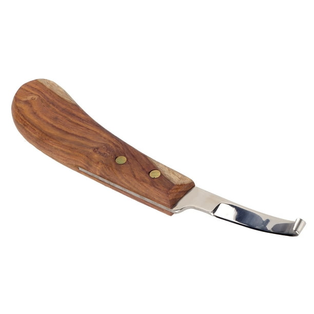 Steel Hoof Knife with Wooden Handle Pointed Cattle Livestock Hand Hoof ...