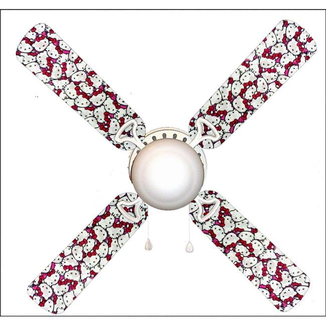 888 Cool Fans F42-0001048 42 in. Hello Kitty Jam 4-Blades Ceiling Fan ...