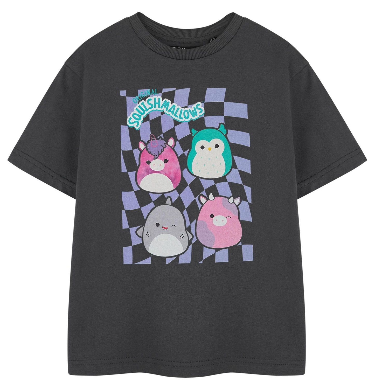 Click here for Squishmallows Girls Checkerboard Short-Sleeved T-S... prices