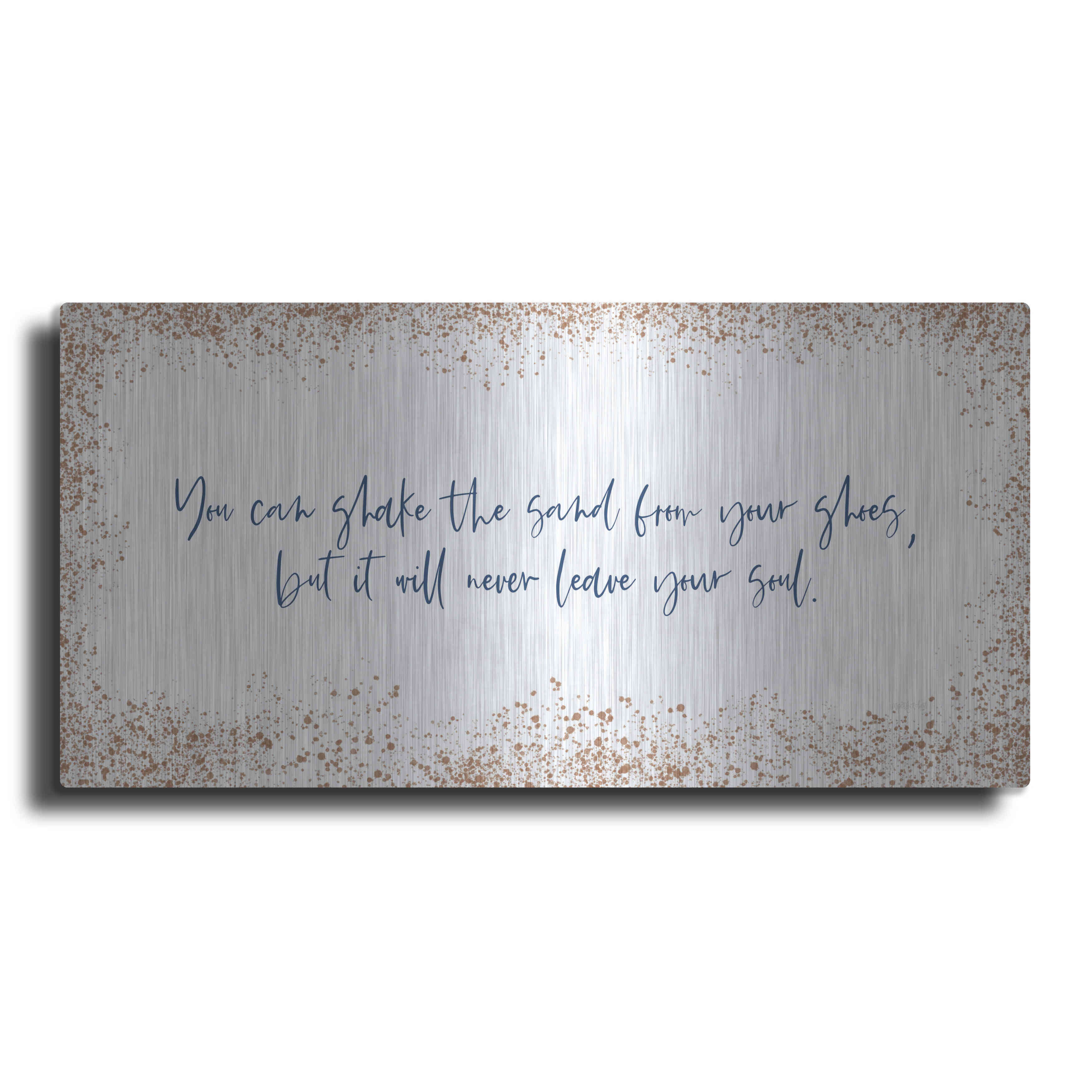 Luxe Metal Art 'Shake the Sand' by Imperfect Dust, Metal Wall Art, 24 ...