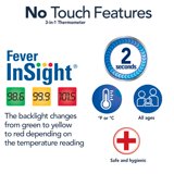 Vicks 3-in-1 No Touch Digital Thermometer, All Ages, White, VNT200 ...