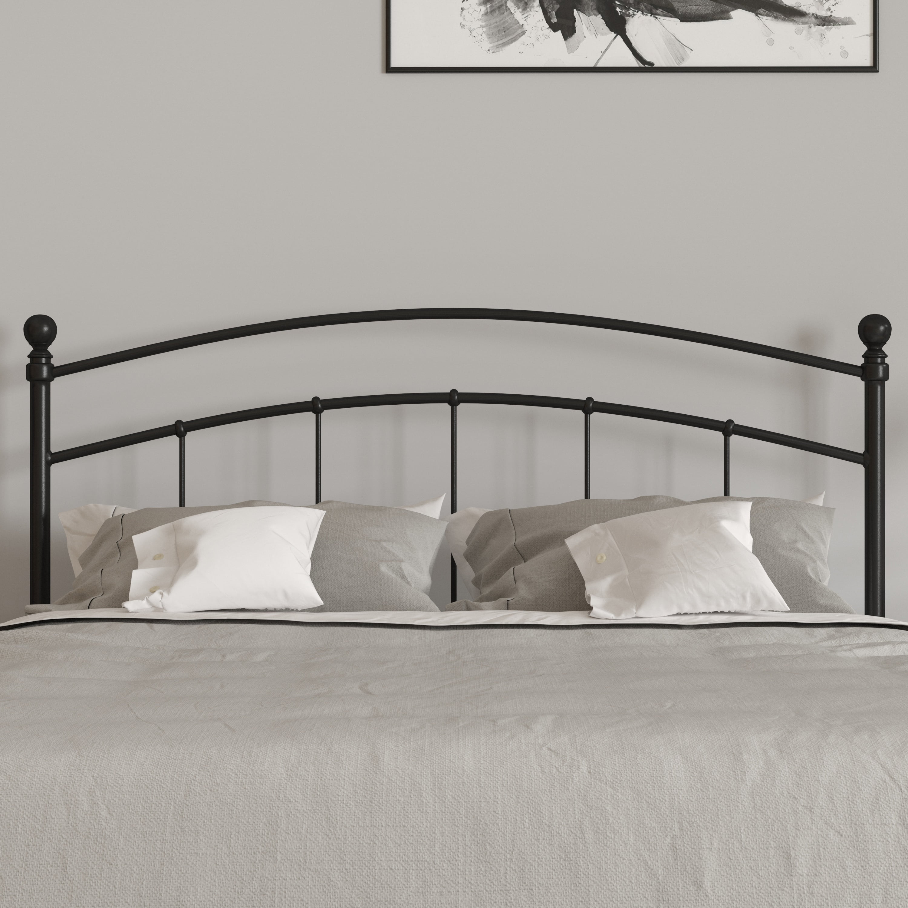 Merrick Lane Metal Queen Size Headboard Contemporary Arched Headboard ...