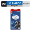 Great Value 33-Gallon Drawstring Strong Flex Multi-Purpose Trash Bags ...