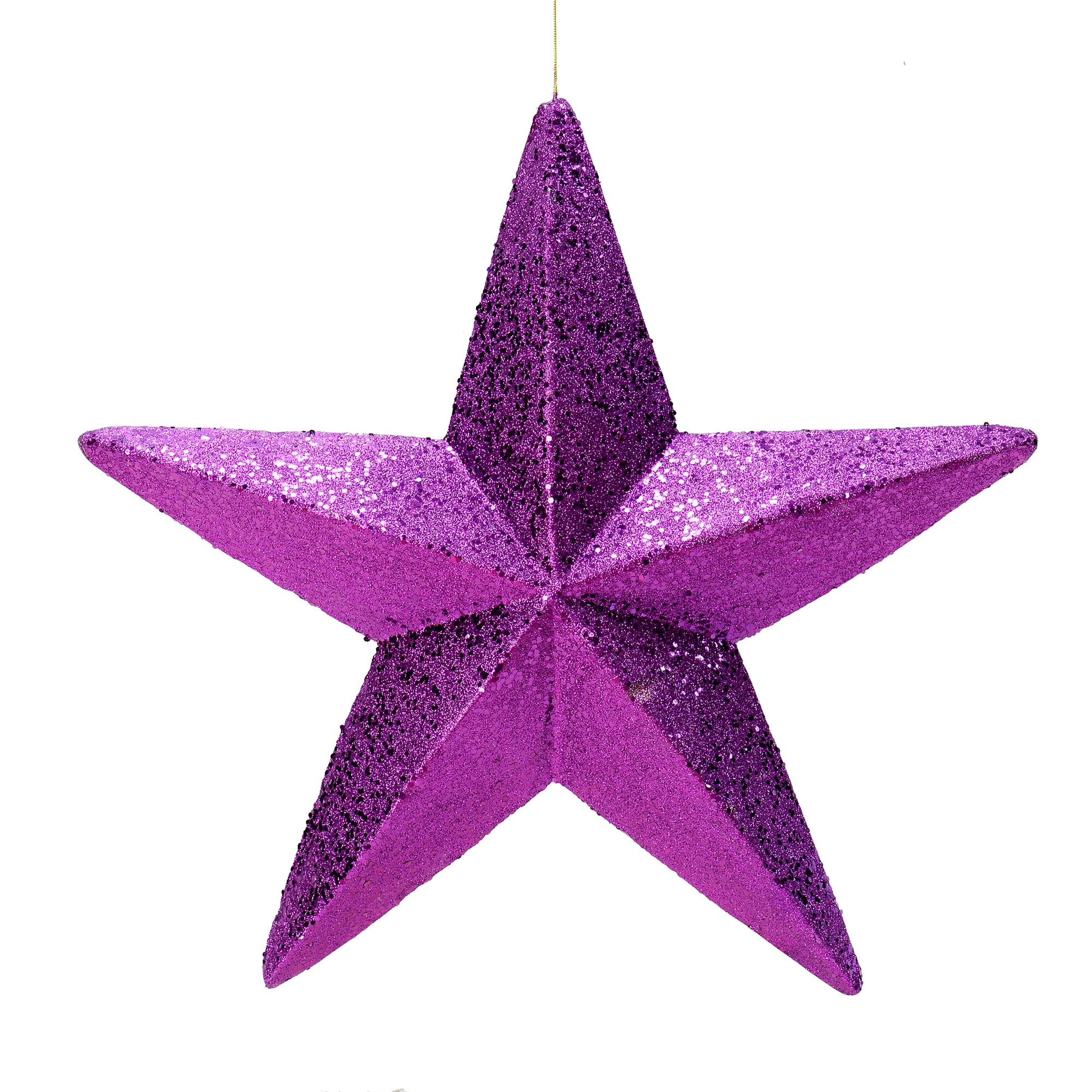 Vickerman 23" Purple Glitter Star Christmas Ornament - Walmart.com