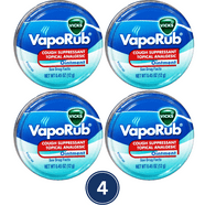 Vicks Vaporub Salve Nose Rub Chest Ointment, Travel Size 12g Tin, 2 ...