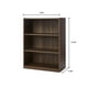 Mainstays 3-Shelf Bookcase with Adjustable Shelves, Canyon Walnut ...