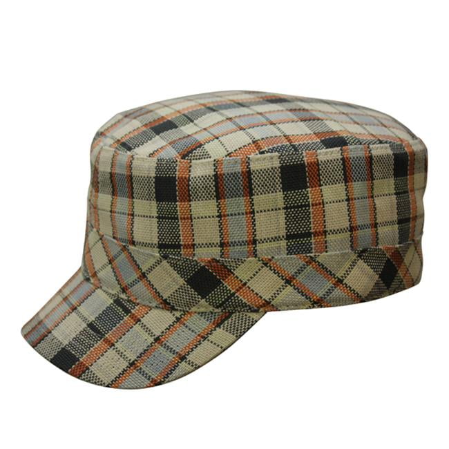 Cov-ver Hats Y1254-1 Here Now Army Fatigue Cap, Orange and Beige ...