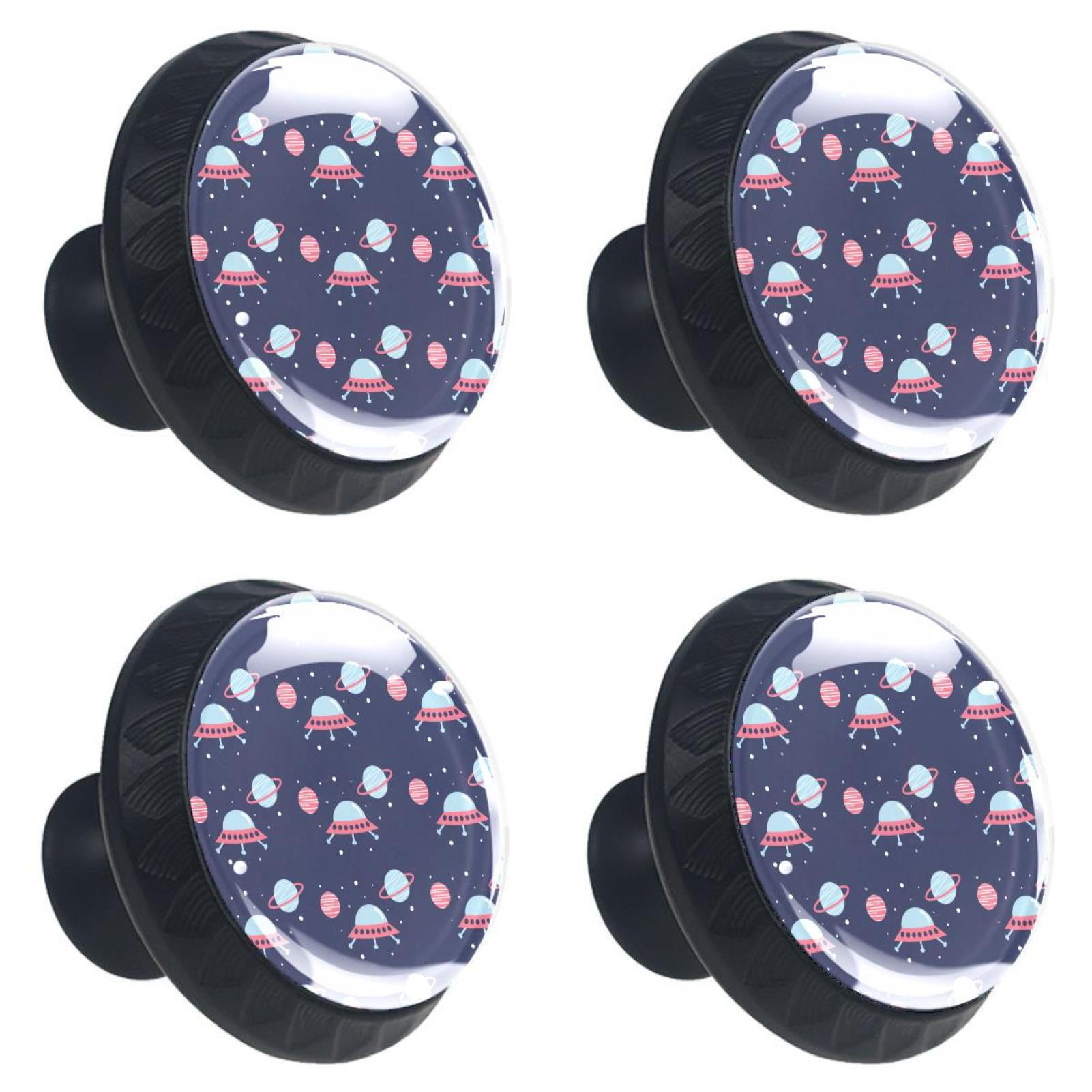 4 Pcs Universe Planets Spaceship Knobs for Kitchen Cabinet Cupboard ...