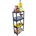 JEGS 81399 4-Tier Shelf Rack, 52in Height, 14.5in Between Shelves ...