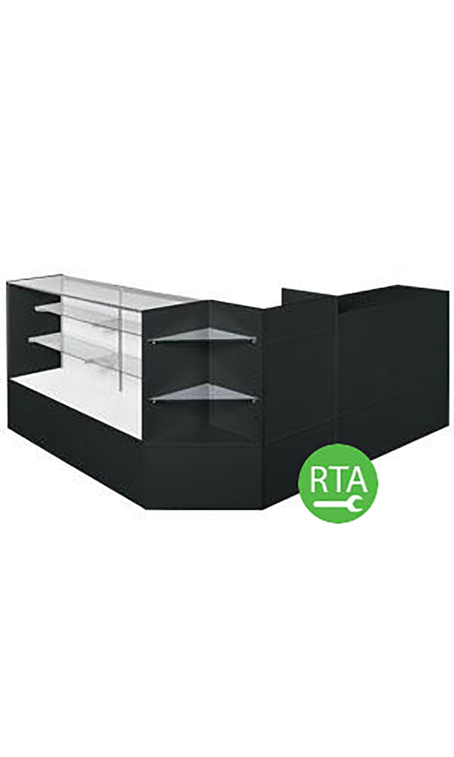 Black Display Case Arrangement Set (4 Different Display Pieces ...