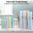 2 Pack 9.25 Inch Large Straw Holders, Adjustable Two-Part Adhesive ...