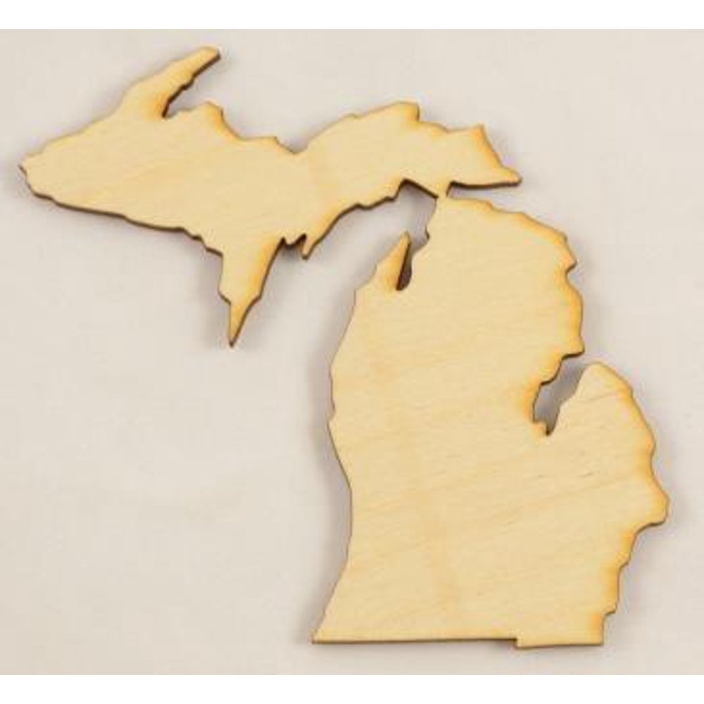 Michigan State Cutout Size:Medium 12" x 10.75" 1 Pc Thickness:1/8 ...
