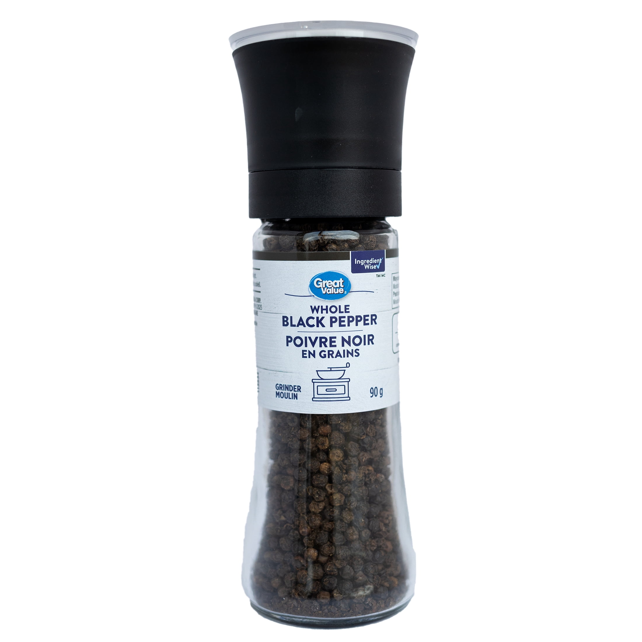 Great Value Whole Black Pepper, 90g - Walmart.ca